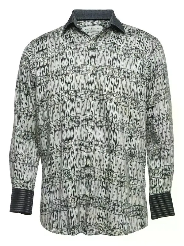 Etro Geometric-pattern Cotton Shirt