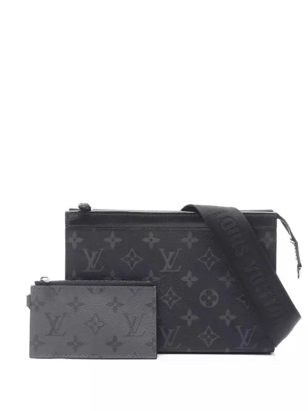 LOUIS VUITTON 2010s Gaston Wearable Clutch Bag - Black