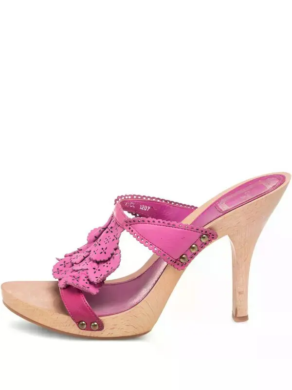 Dior 100mm Ruffle-detailed Sandals