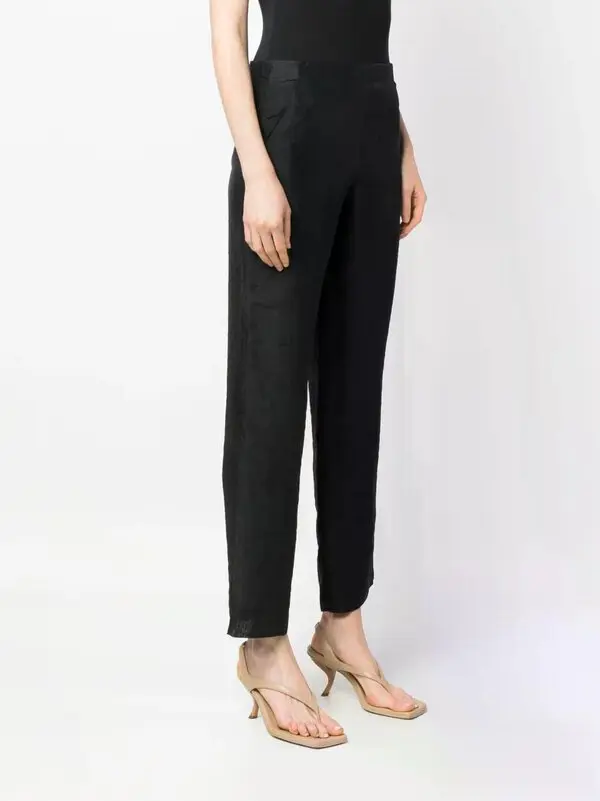 Giorgio Armani 2000s Wide-legged Silk Trousers