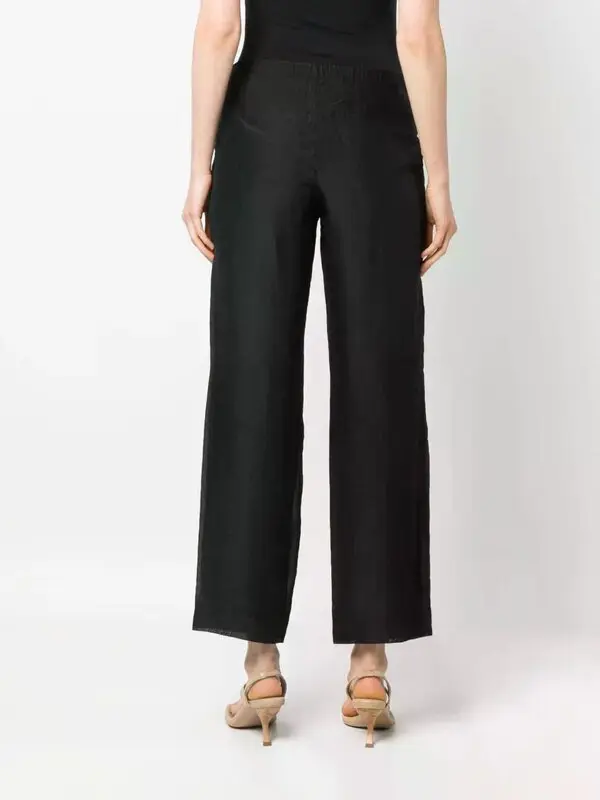 Giorgio Armani 2000s Wide-legged Silk Trousers