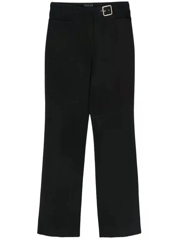 Gucci 2000s Logo-buckle Trousers