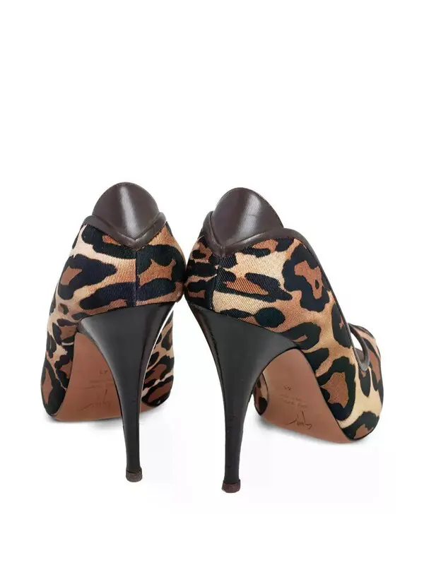 GIUSEPPE ZANOTTI 105mm Leopard-print Pumps