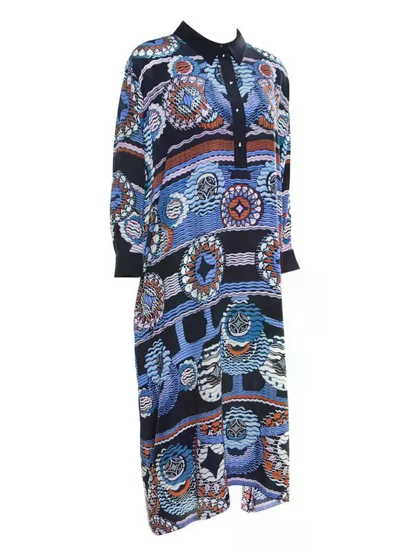 PETER PILOTTO Abstract-print Silk Dress