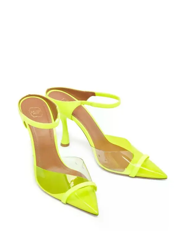 MALONE SOULIERS 100mm Transparent Pointed-toe Mules