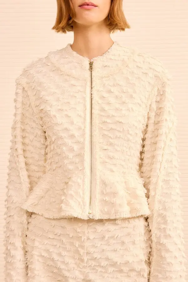 Ulla Johnson Rosalind Zip Peplum Jacket