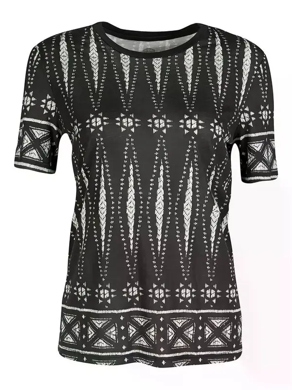 Tory Burch Geometric-print Cotton T-shirt