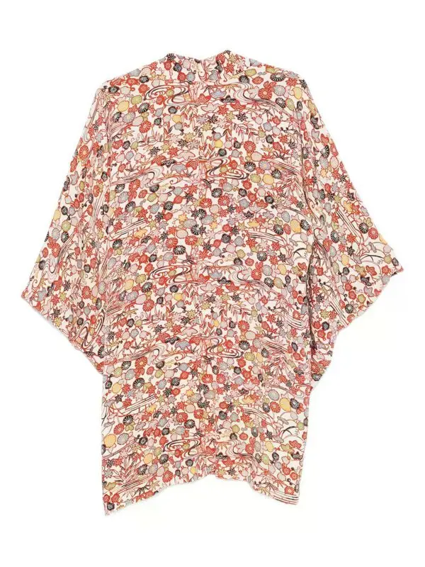 A.N.G.E.L.O. VINTAGE CULT 1970s Floral-print Silk Dress - Neutrals