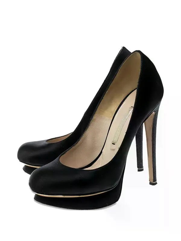 NICHOLAS KIRKWOOD 125mm Satin Platform Pumps
