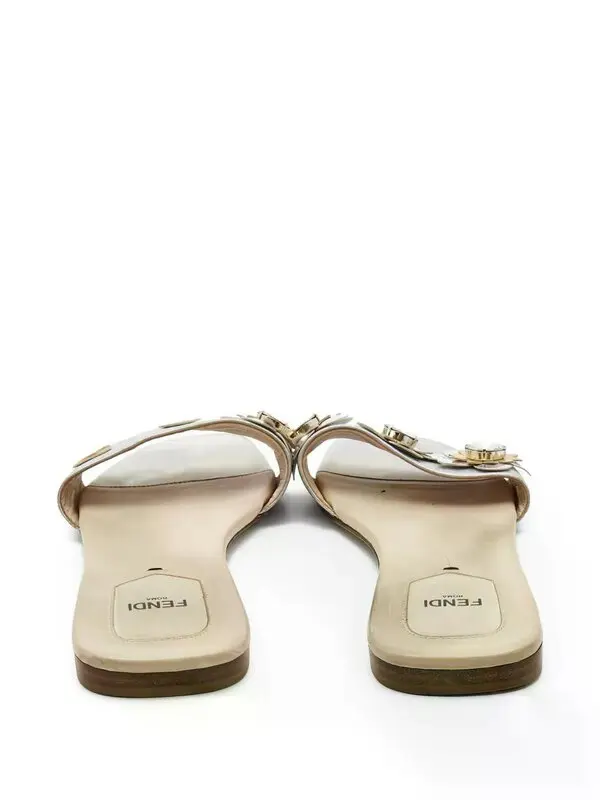 Fendi Floral-appliqué Sandals