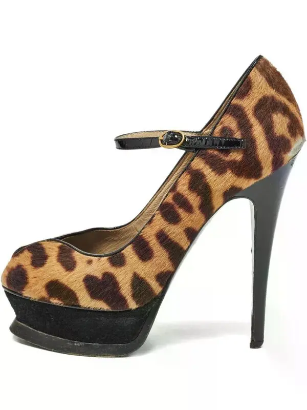 Saint Laurent 130mm Leopard-print Platform Pumps