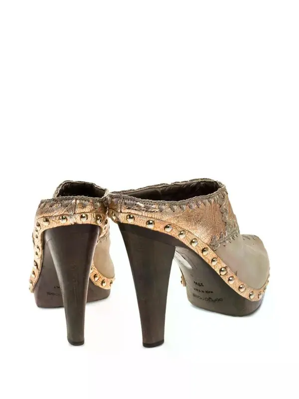 SERGIO ROSSI Embellished Heeled Mules