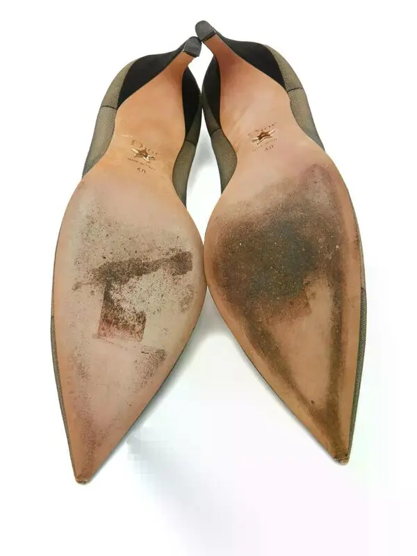 Dior 110mm Mesh Suede Pumps