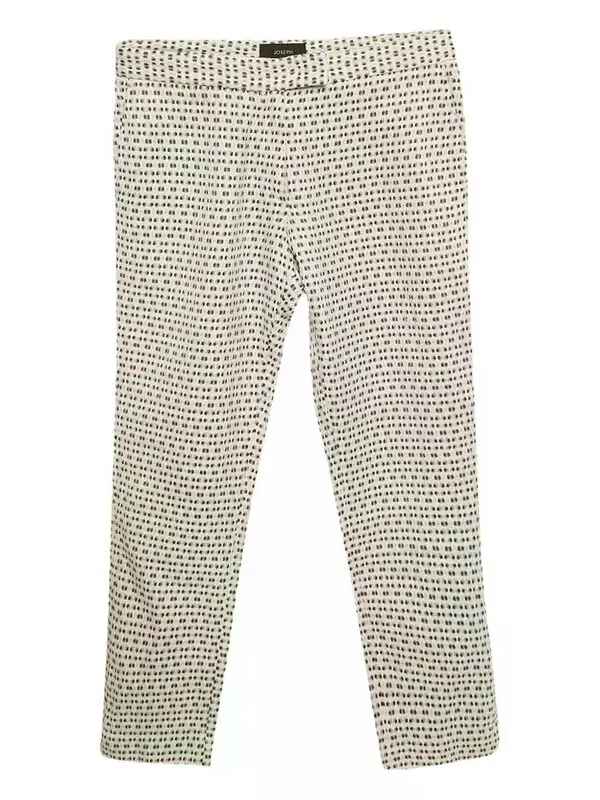JOSEPH Geometric-pattern Trousers - White