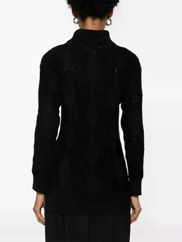 Issey Miyake 1980s Turtleneck Textured Sweater