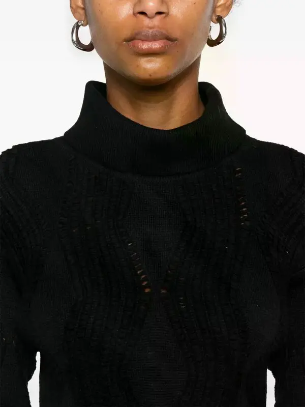 Issey Miyake 1980s Turtleneck Textured Sweater