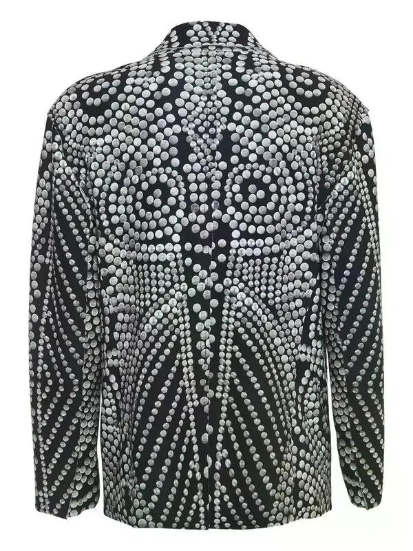 Norma Kamali Beaded Patterned Blazer