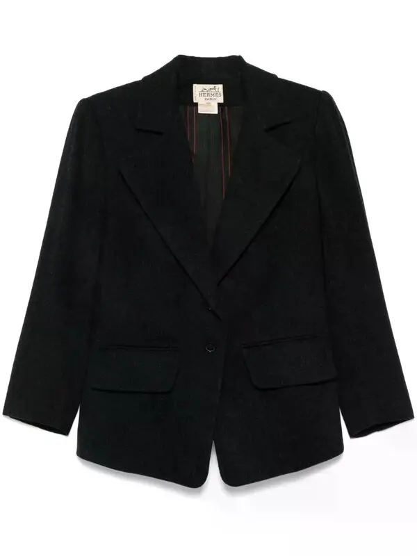 Hermès Pre-owned 1990s Felted-finish Blazer