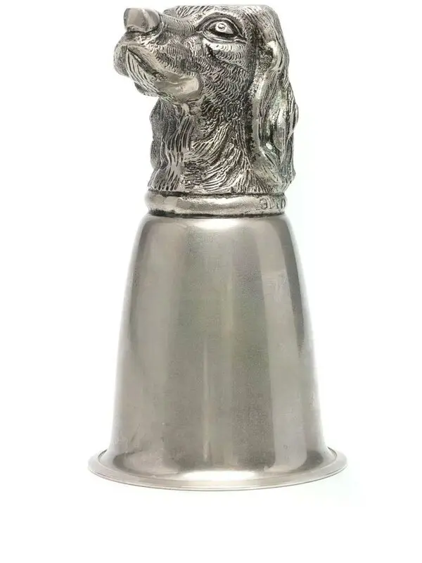 Gucci Dog Head Stirrup Cup - Silver