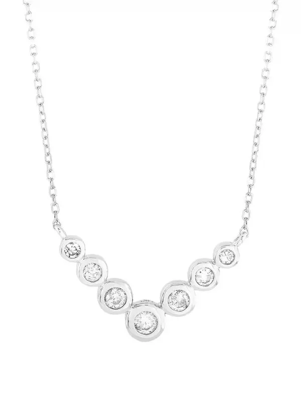 LB EXCLUSIVE 14k White Gold Diamond Necklace - Silver