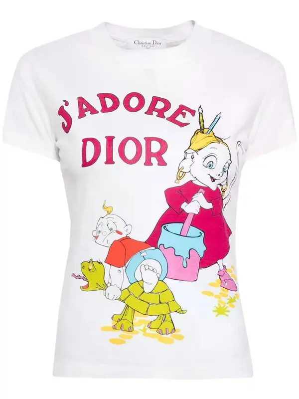 Dior 2002 Graphic-print T-shirt - White