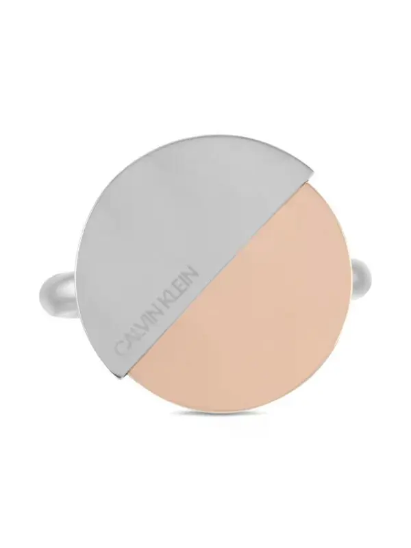 Calvin Klein Two-tone Design Ring - Silver