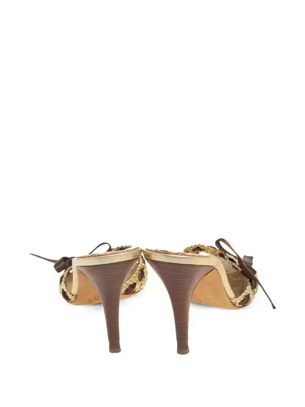 GIUSEPPE ZANOTTI Woven Bow Sandals