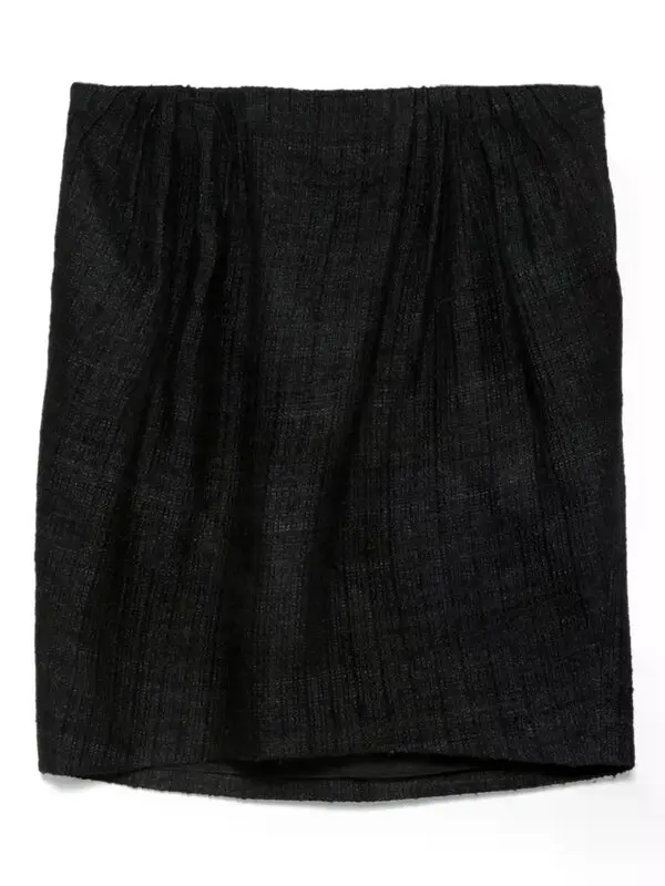 John Galliano 2000s Silk Boucle Skirt