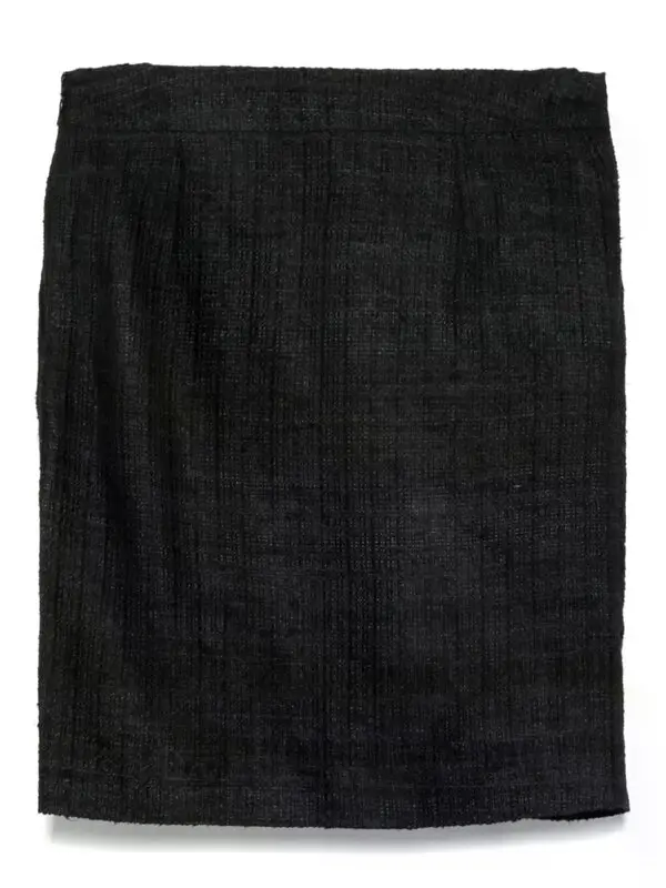 John Galliano 2000s Silk Boucle Skirt