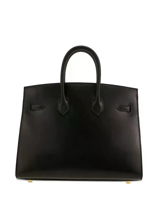 Hermès 2025 Birkin 25 Leather Tote Bag - Black