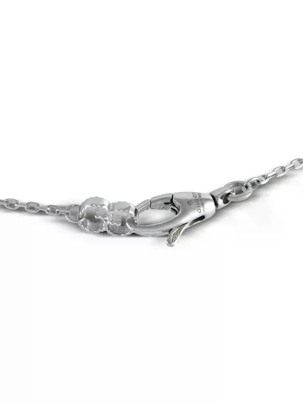 Gucci 18k White Gold Blind For Love Diamond Necklace