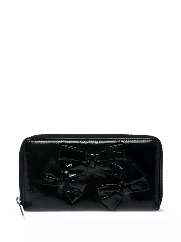 Valentino Garavani Bow-detail Wallet - Black