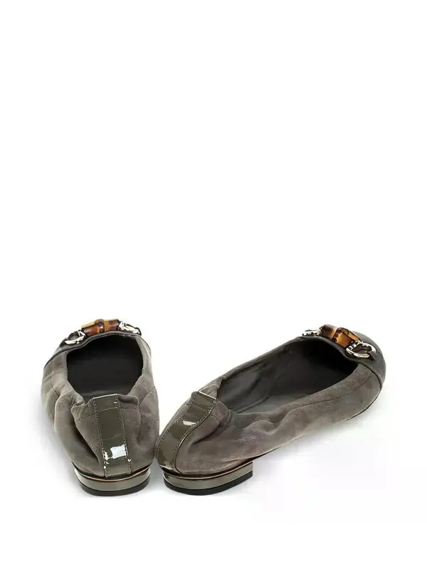 Gucci Bamboo-detail Ballet Flats