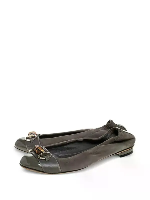 Gucci Bamboo-detail Ballet Flats