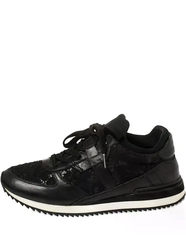 Dolce & Gabbana Lace-panel Leather Sneakers