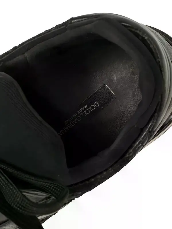 Dolce & Gabbana Lace-panel Leather Sneakers