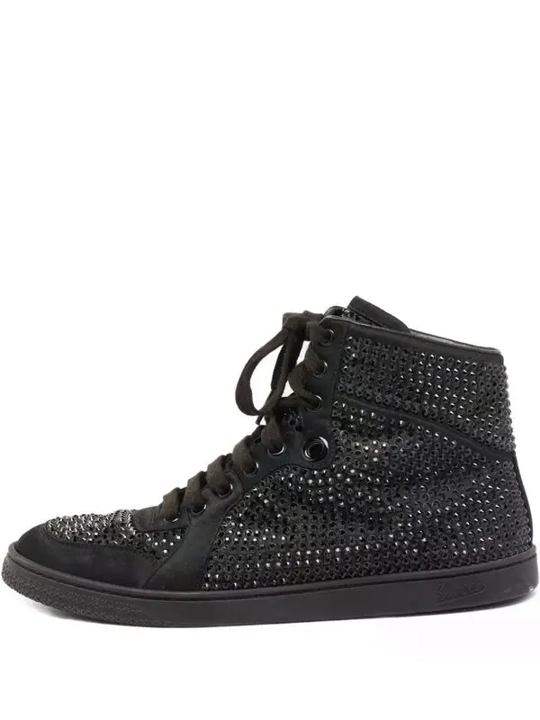 Gucci Coda Crystal Embellished High-top Sneakers