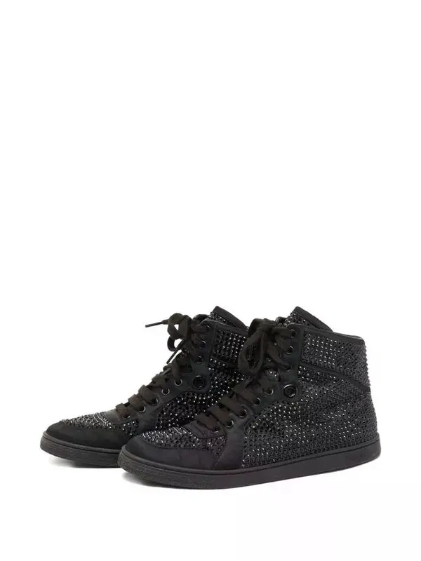 Gucci Coda Crystal Embellished High-top Sneakers