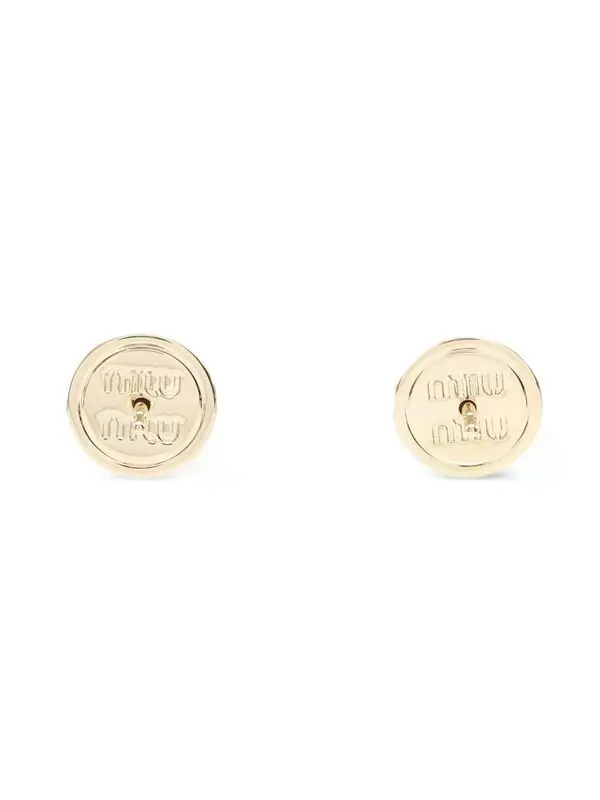 Miu Miu Logo-plaque Earrings