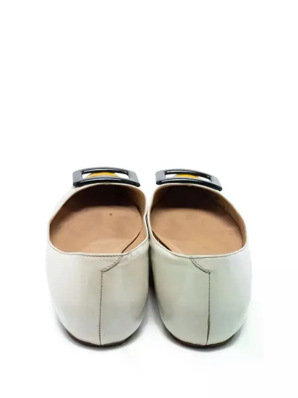 ROGER VIVIER Trompette Buckle-embellished Ballet Flats