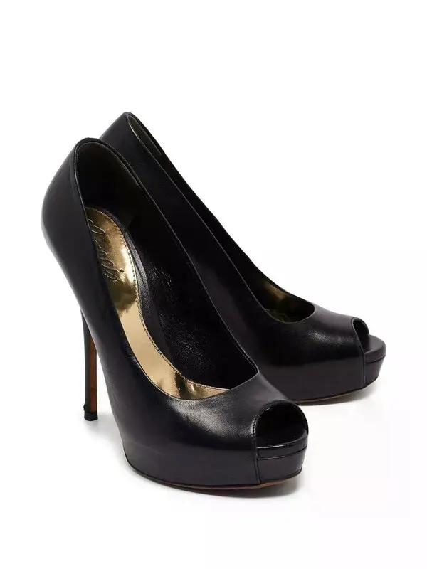 Gucci Peep-toe Heeled Pumps
