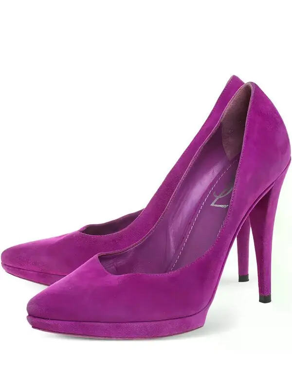 Saint Laurent 115mm Janis Suede Pumps