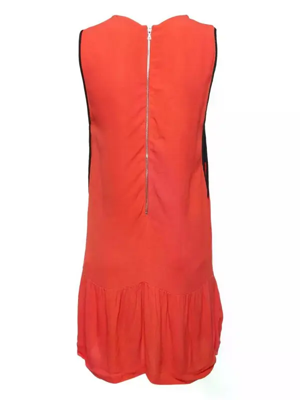 Sandro Sleeveless Ruffle-hem Midi Dress - Red