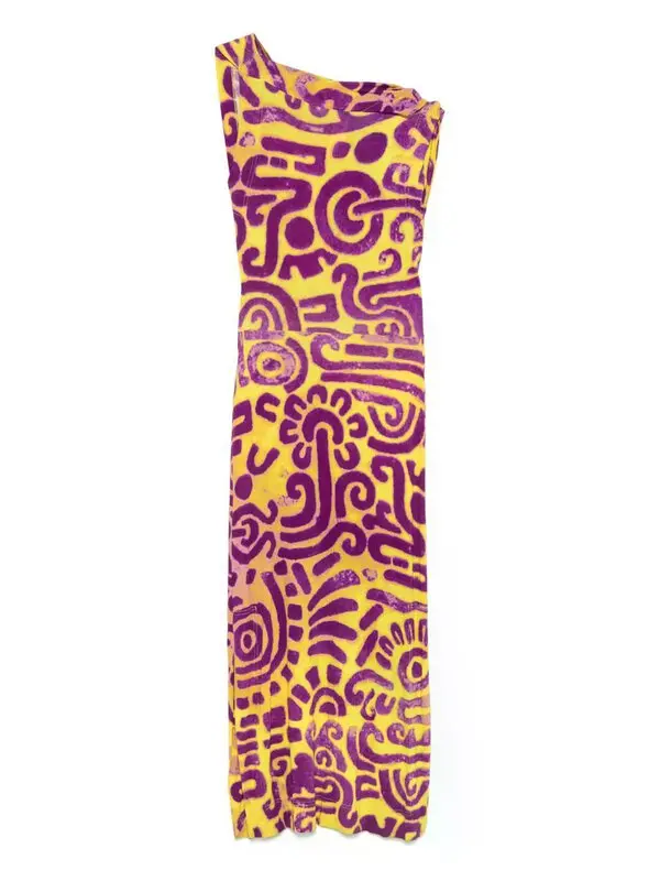 VIVIENNE WESTWOOD 2014s Abstract-print Midi Dress
