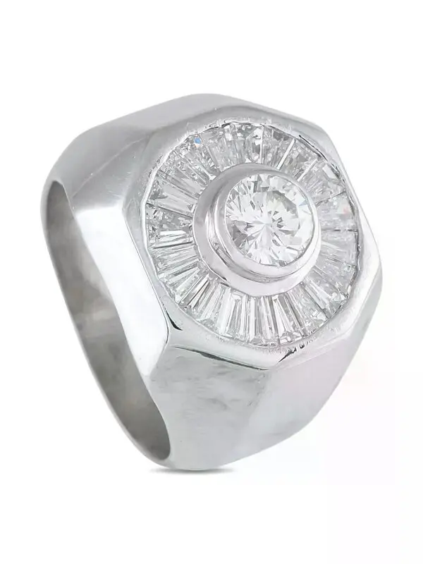 LB EXCLUSIVE 18k White Gold Diamond Ring - Silver