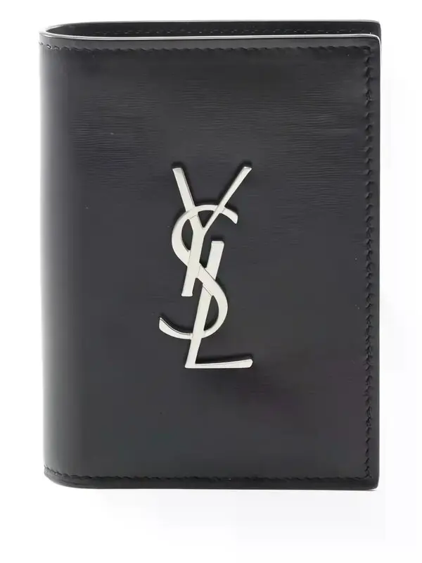 Saint Laurent 2020s Logo Cassandra Card Case - Black