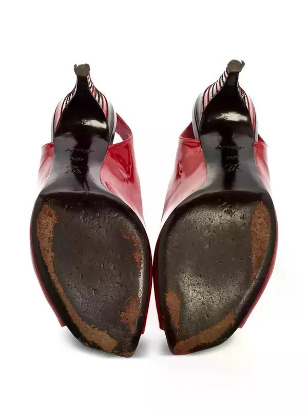 LOUIS VUITTON 100mm Leather Slingback Pumps