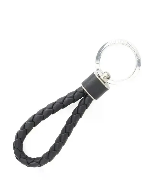 Bottega Veneta Pre-owned Intrecciato Keyring - Black