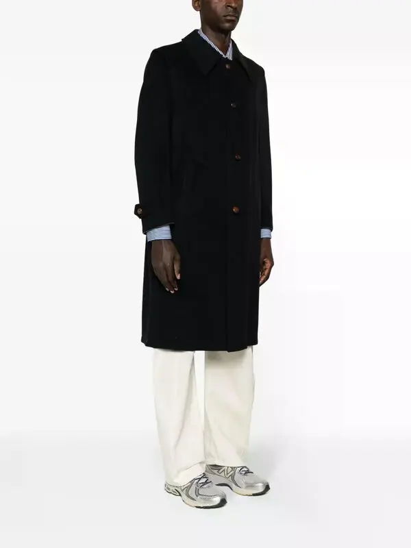 A.N.G.E.L.O. VINTAGE CULT 1970s Double-breasted Virgin Wool Coat