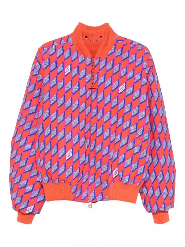 LOUIS VUITTON 2010s Monogram Puffer Jacket - Orange